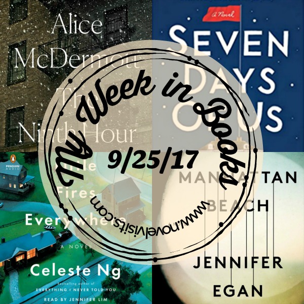 Monday Update: My Week in Books 9/25/17 - Novel Visits