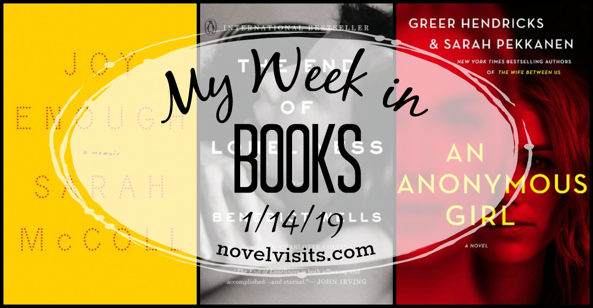 My Week in Books 1/14/19 | More - Novel Visits