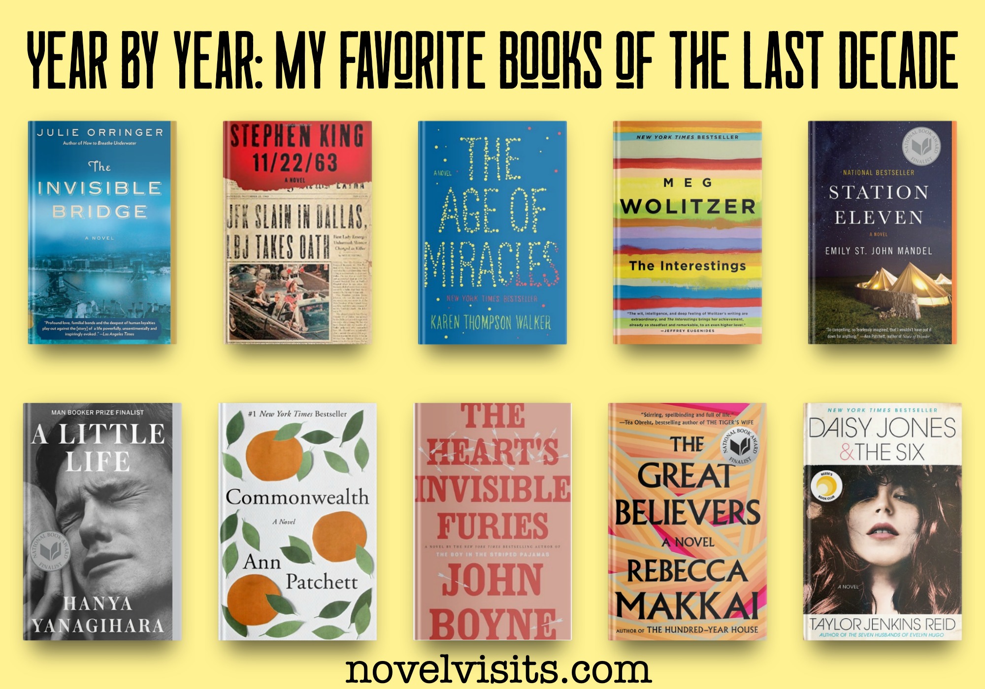Year by Year: My Favorite Books of the Last Decade - Novel Visits