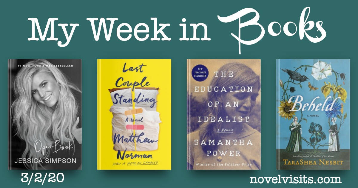 My Week in Books for 3/2/20 | More - Novel Visits