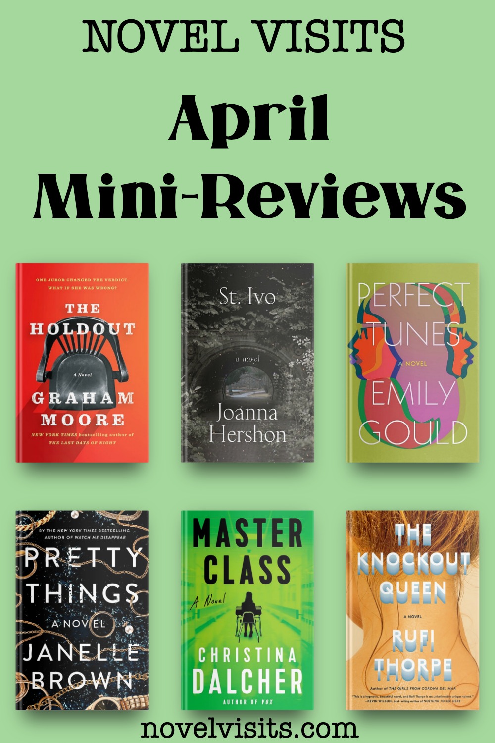 April Mini-Reviews ~ A Half Dozen! - Novel Visits