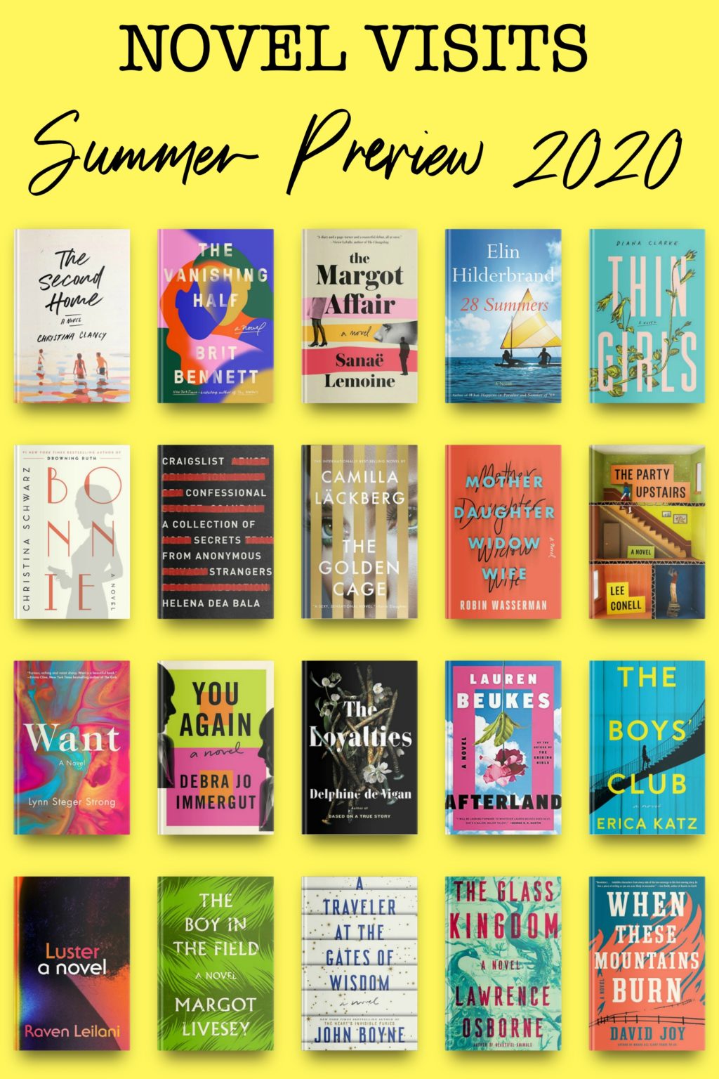 Novel Visits ~ Summer Preview 2020 | More - Novel Visits