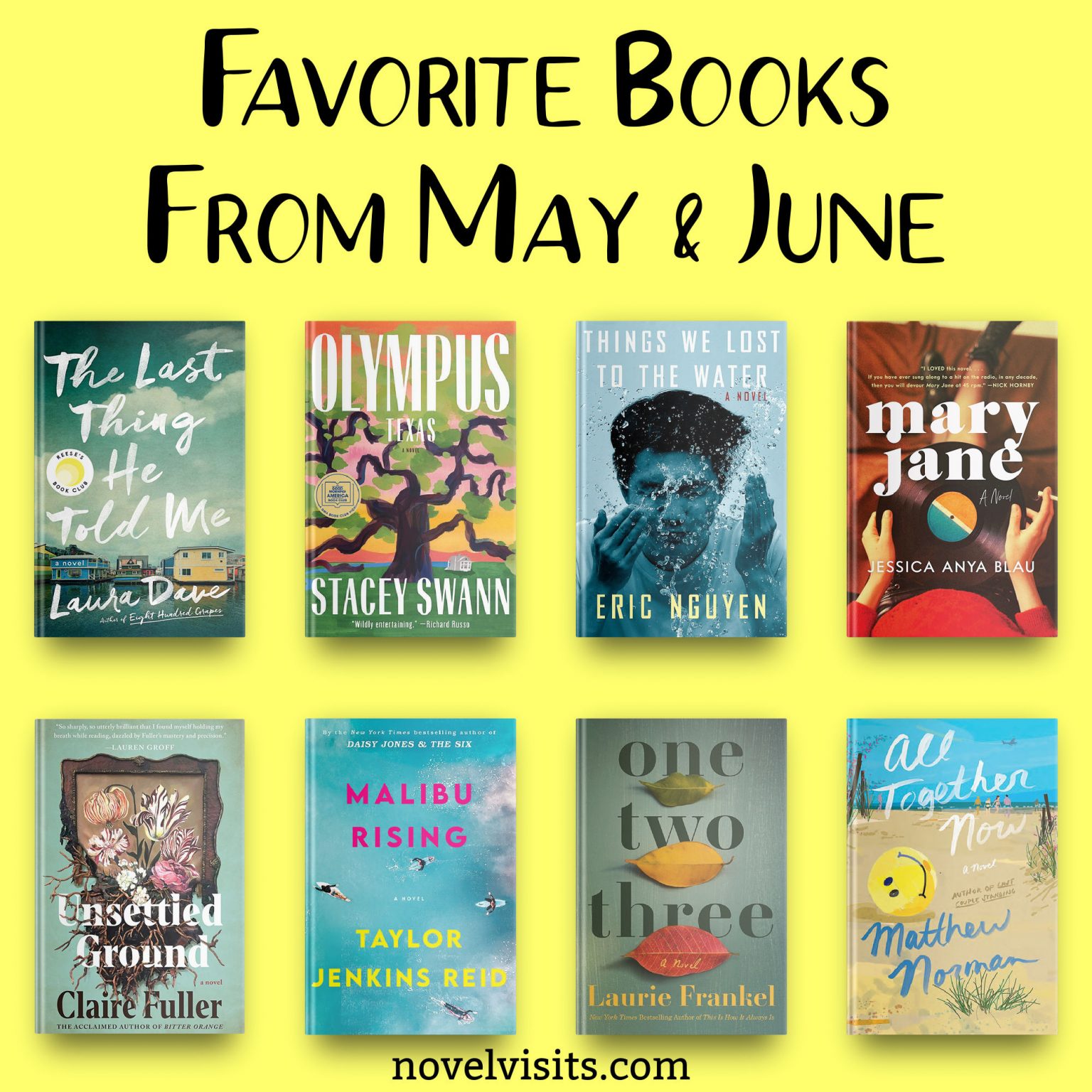 Favorite Books from May and June - Novel Visits