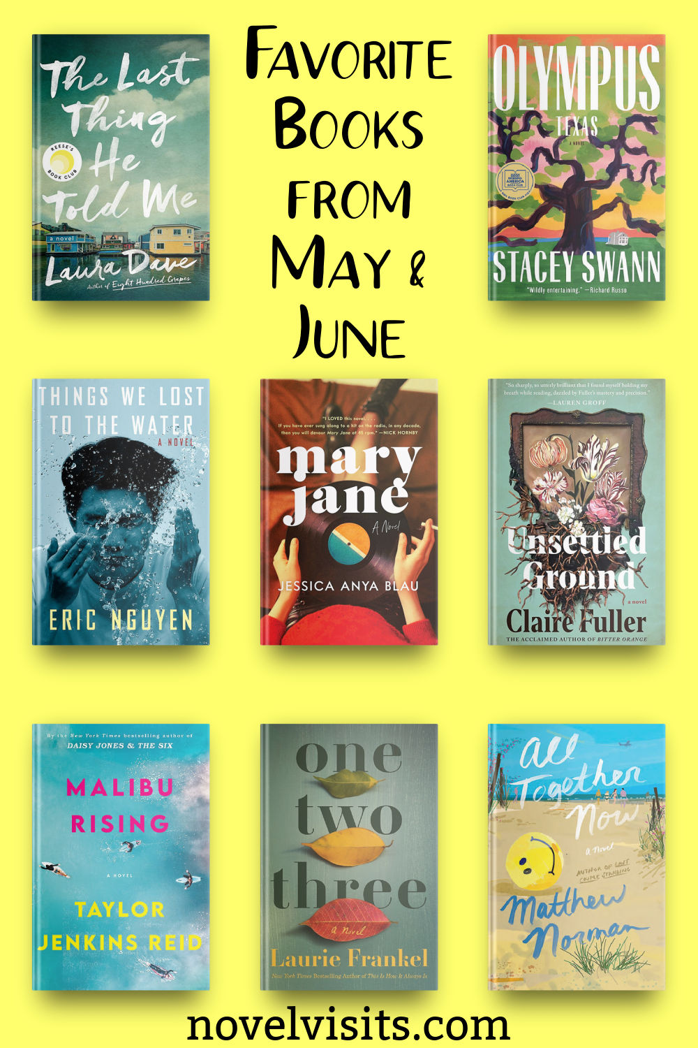 Favorite Books from May and June - Novel Visits